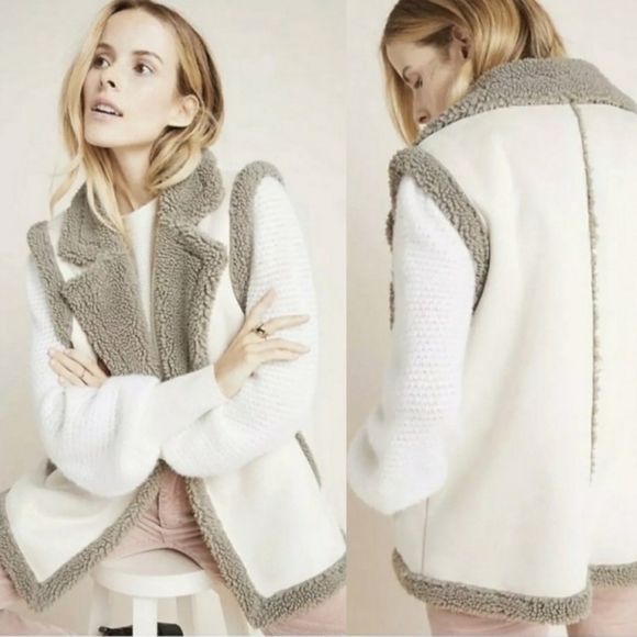 Anthropologie | Jackets & Coats | Akemi Kin Antropology Sherpa Vest ...